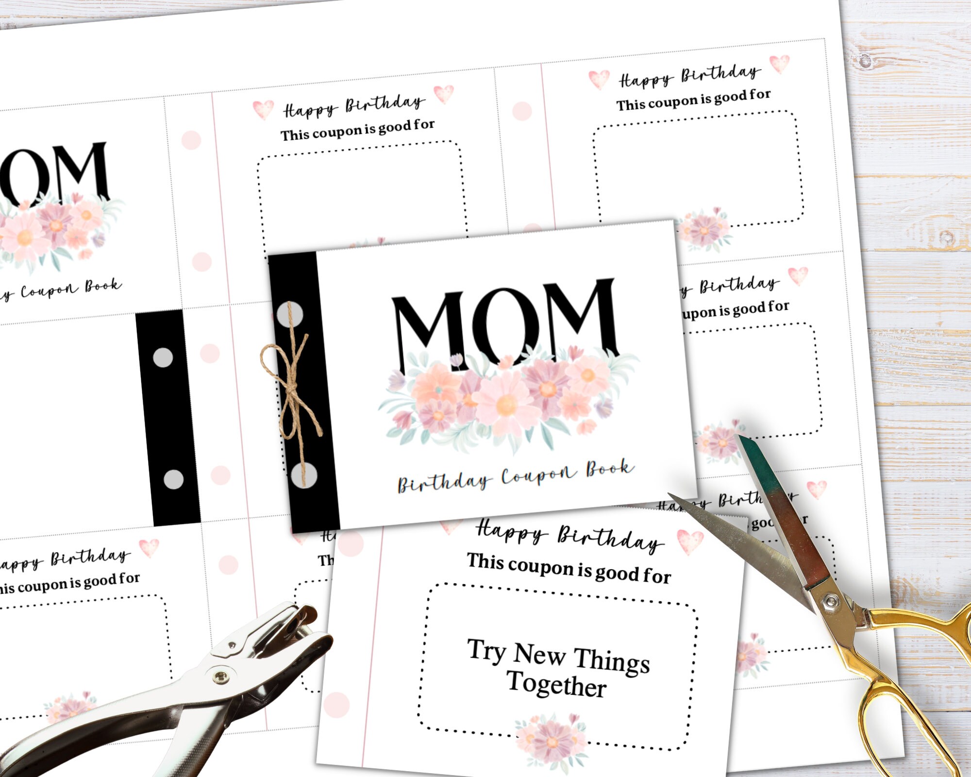 Printable Mom Birthday Coupon Book Template Editable Mom - Etsy