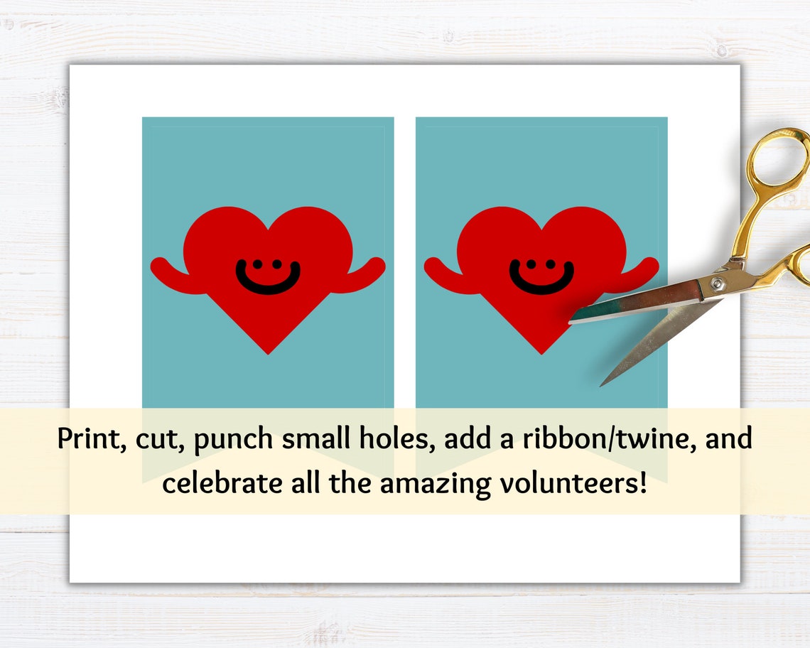 Thank You Volunteers Banner | Printable Volunteer Appreciation Banner ...