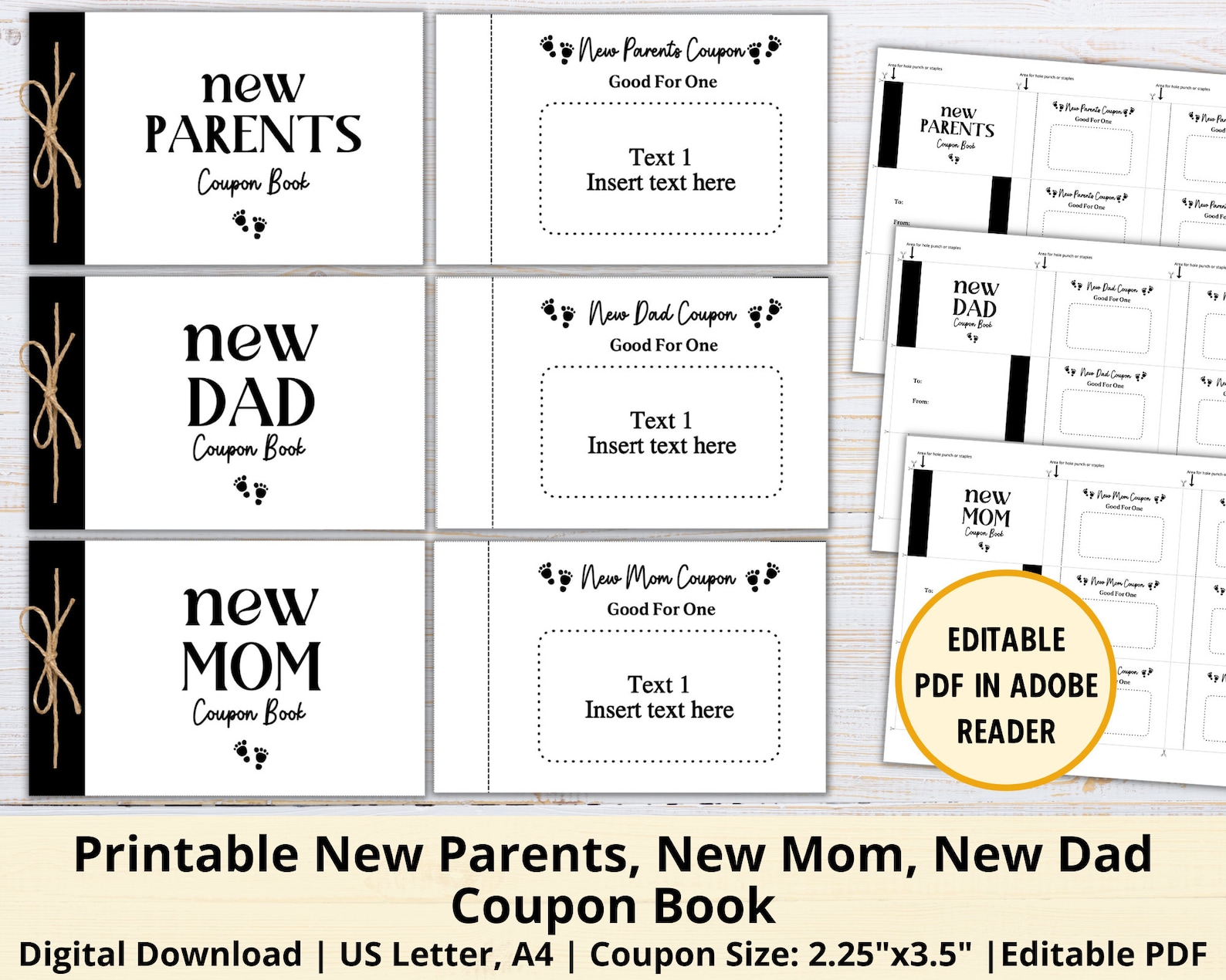 Printable New Parents Coupons New Mom DIY Coupons New Dad Coupons First ...