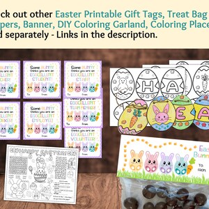 Easter Gift Tag for Student | Printable Easter Bunny Student Gift Tag ...
