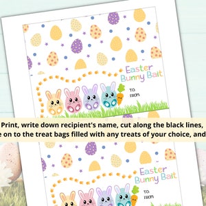 Printable Easter Bunny Bait Treat Bag Topper | Easter Bunny Bait Gift ...