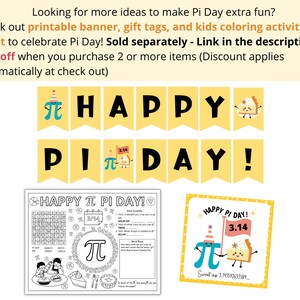 Printable Pi Day Gift Tags Pi Day Treat Tags Pi Day Snack | Etsy