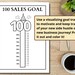 100 Sales Goal Tracker | Printable 100 Sales Coloring Goal Tracker ...