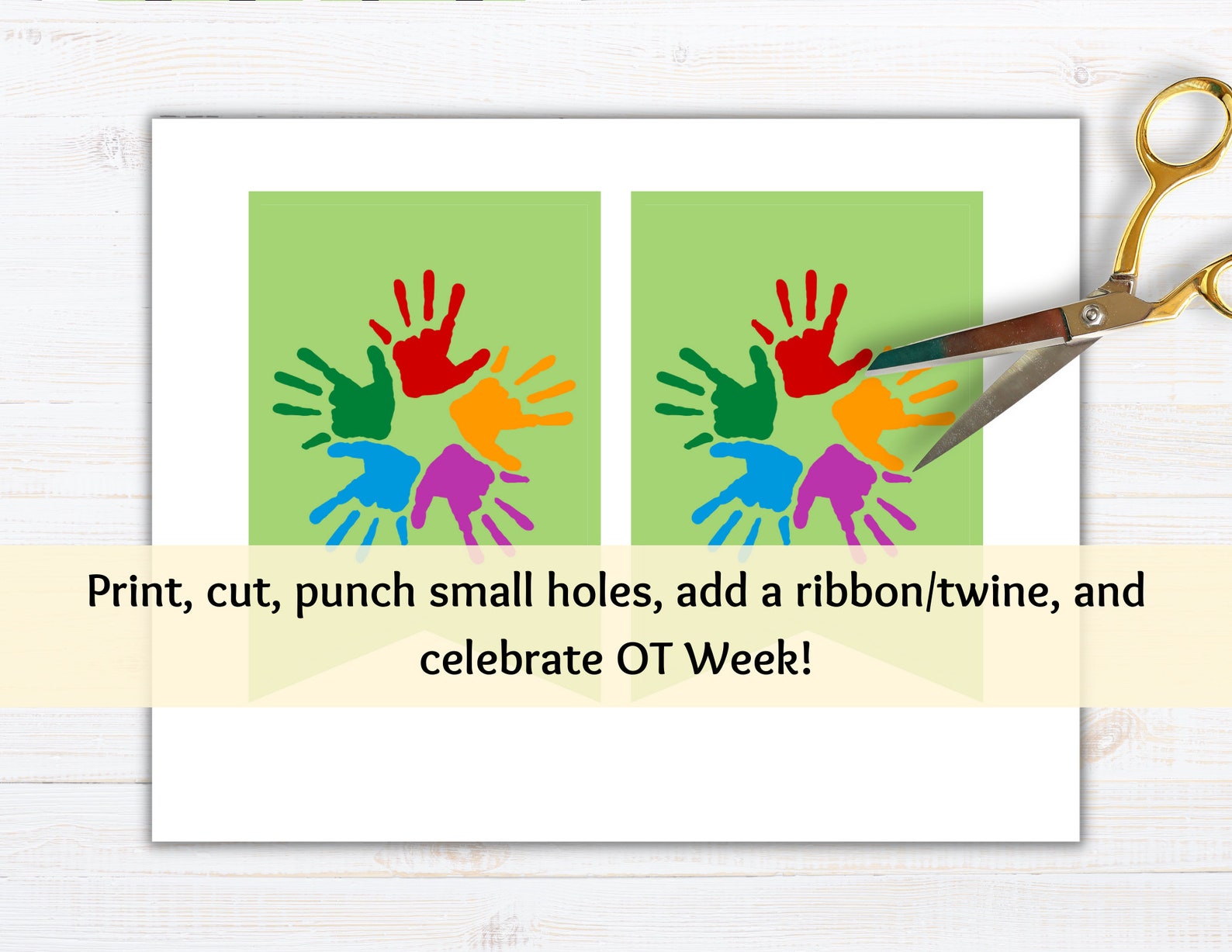 Happy OT Week Printable Banner | Happy Occupational Therapy Week Banner ...