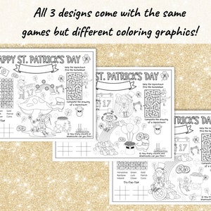 St Patricks Day Coloring Activity Bundle | St Patricks Day Coloring ...