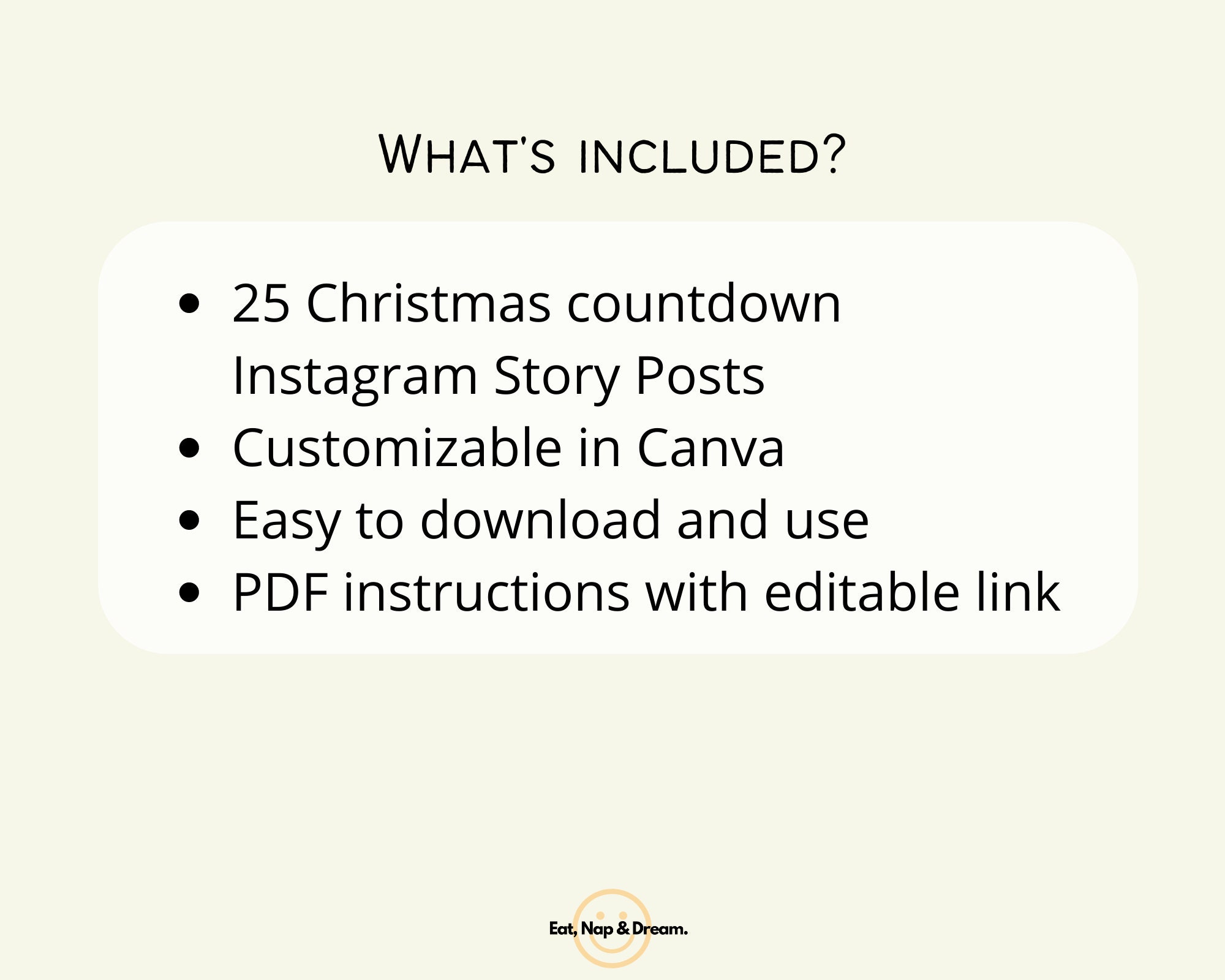 25 Christmas Countdown Instagram Story Template | Boho Christmas ...