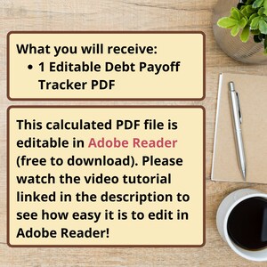 Debt Payoff Goal Tracker Printable | Fillable Debt Payoff Thermometer ...