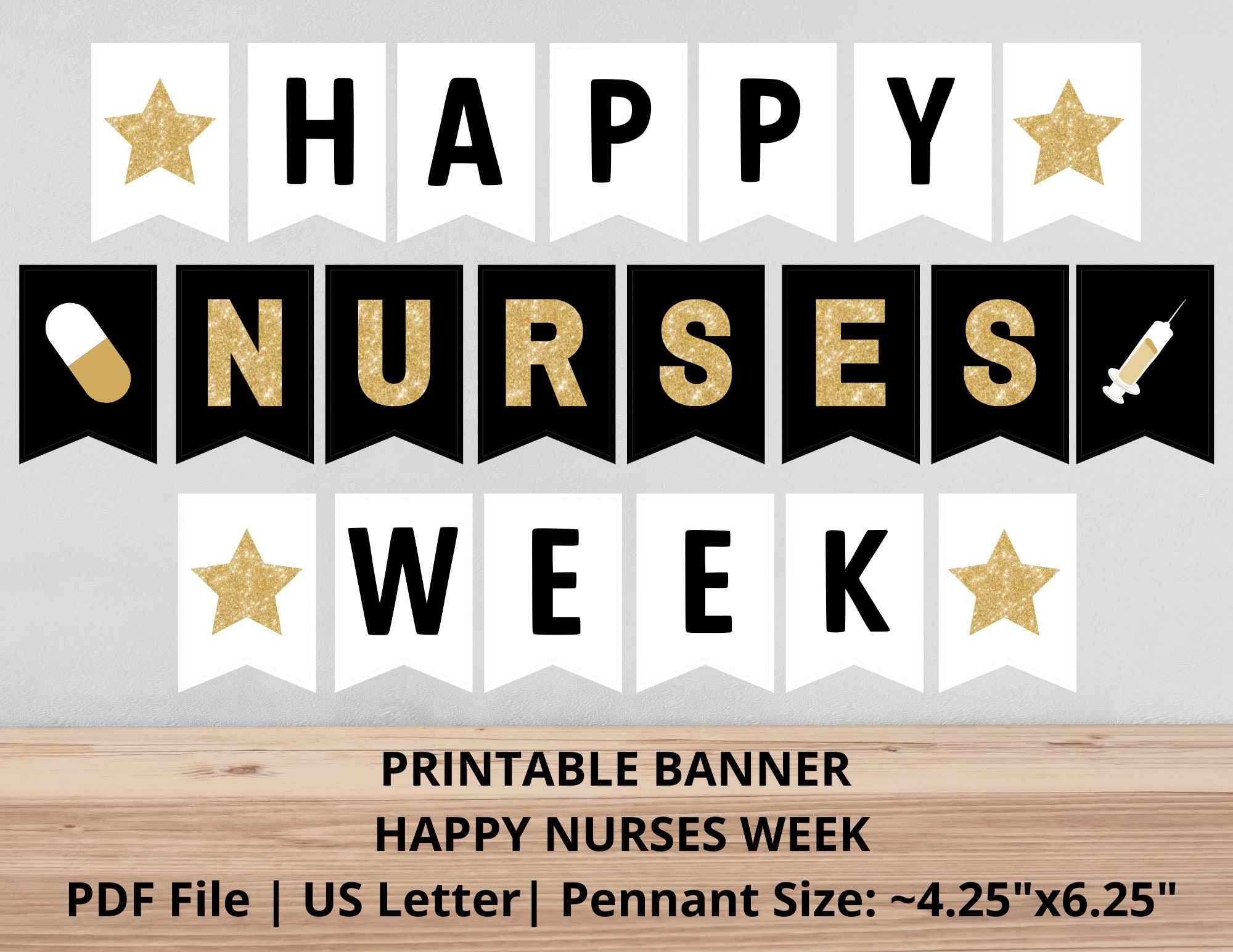 Happy Nurses Week Banner | Printable Happy Nurses Week Banner | Nurses ...
