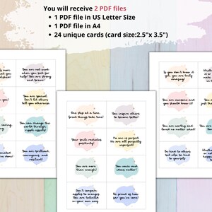 Kindness Cards Printable Positive Affirmation Note Cards - Etsy