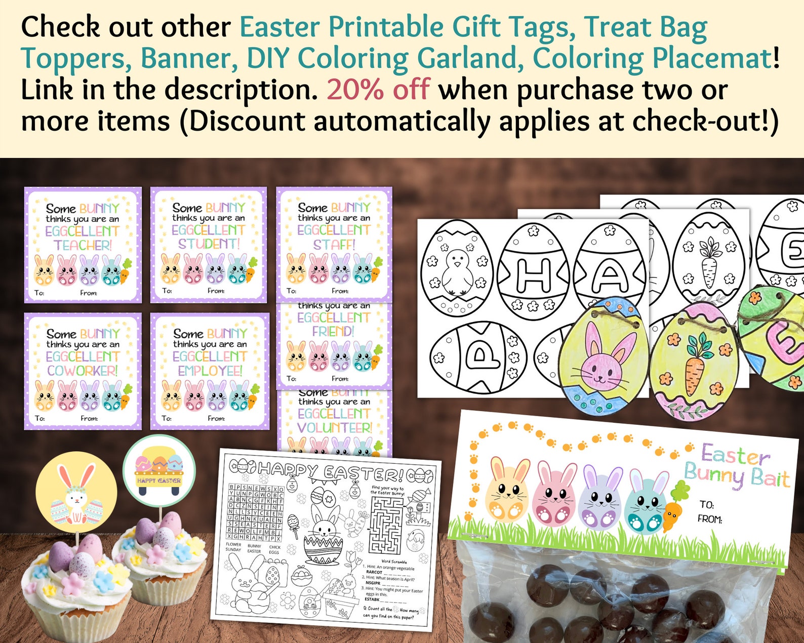 Easter Gift Tag for Coworker and Team Member Printable | Etsy