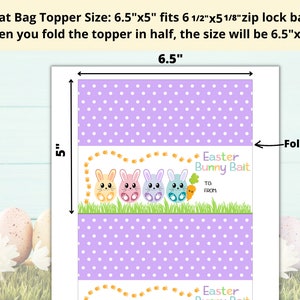 Printable Easter Bunny Bait Treat Bag Topper | Easter Bunny Bait Gift ...
