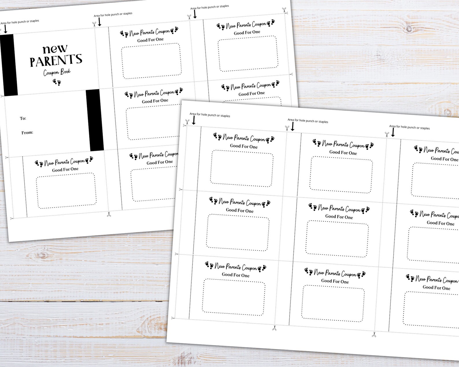 Printable New Parents Coupons New Mom DIY Coupons New Dad Coupons First ...