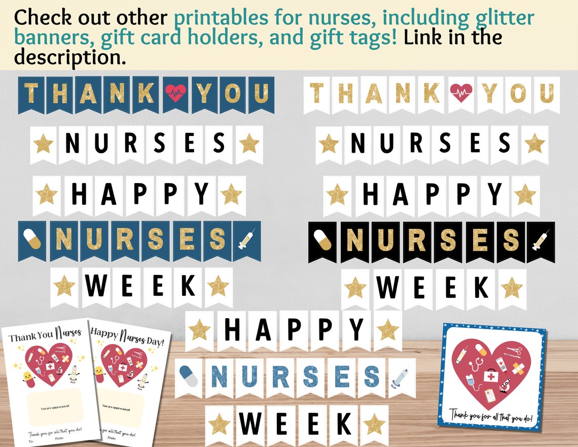 Happy Nurses Week Banner Printable Happy Nurses Week Banner Nurses Week ...