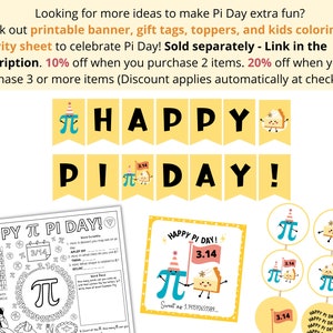 Pi Day Printable Banner Happy Pi Day Banner Pi Day | Etsy