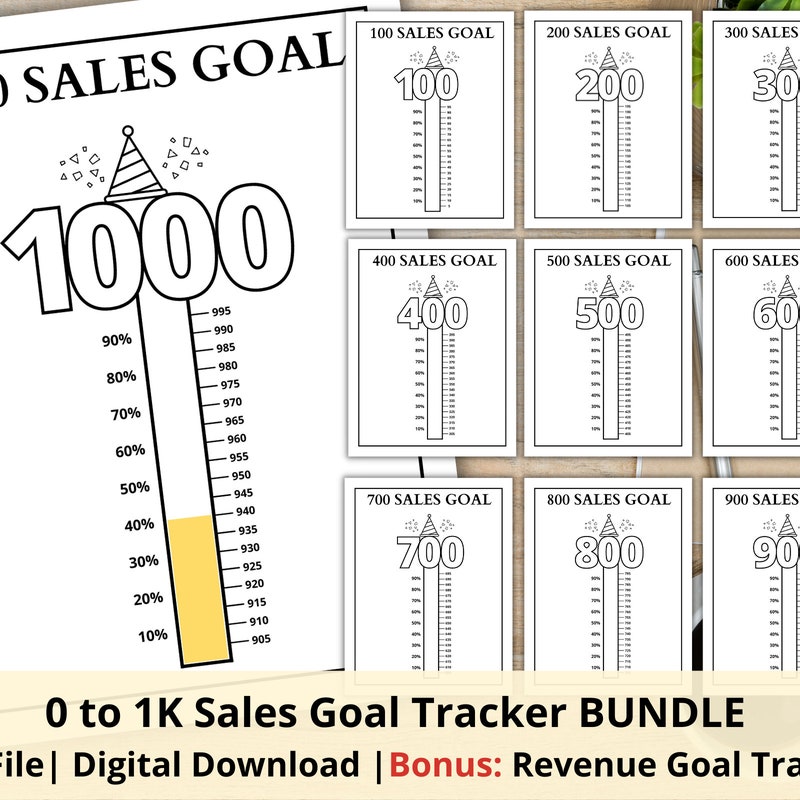 Goal Tracker - Etsy