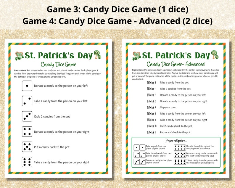 St Patrick's Day Game Bundle | Printable St Patrick's Day Game | Family ...