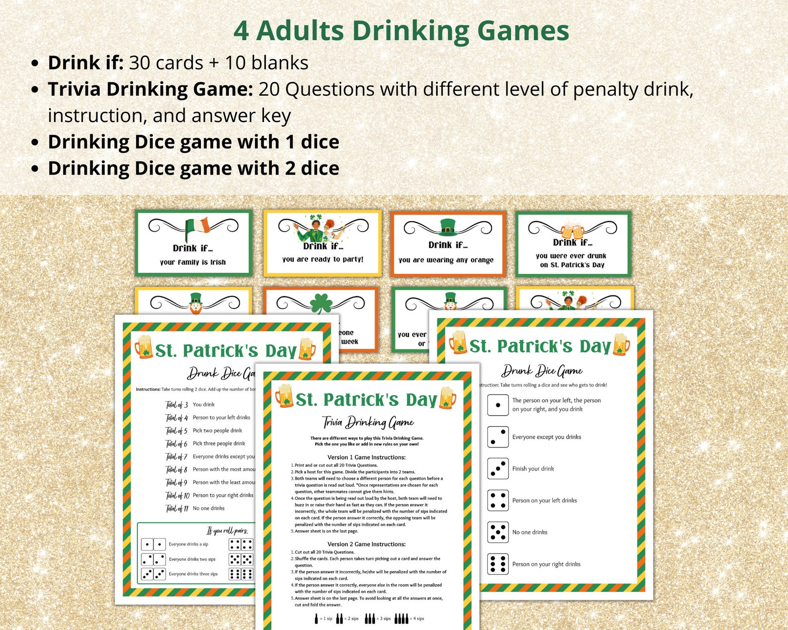 St Patrick's Day Ultimate Party Game Bundle Printable St Patrick's Day ...