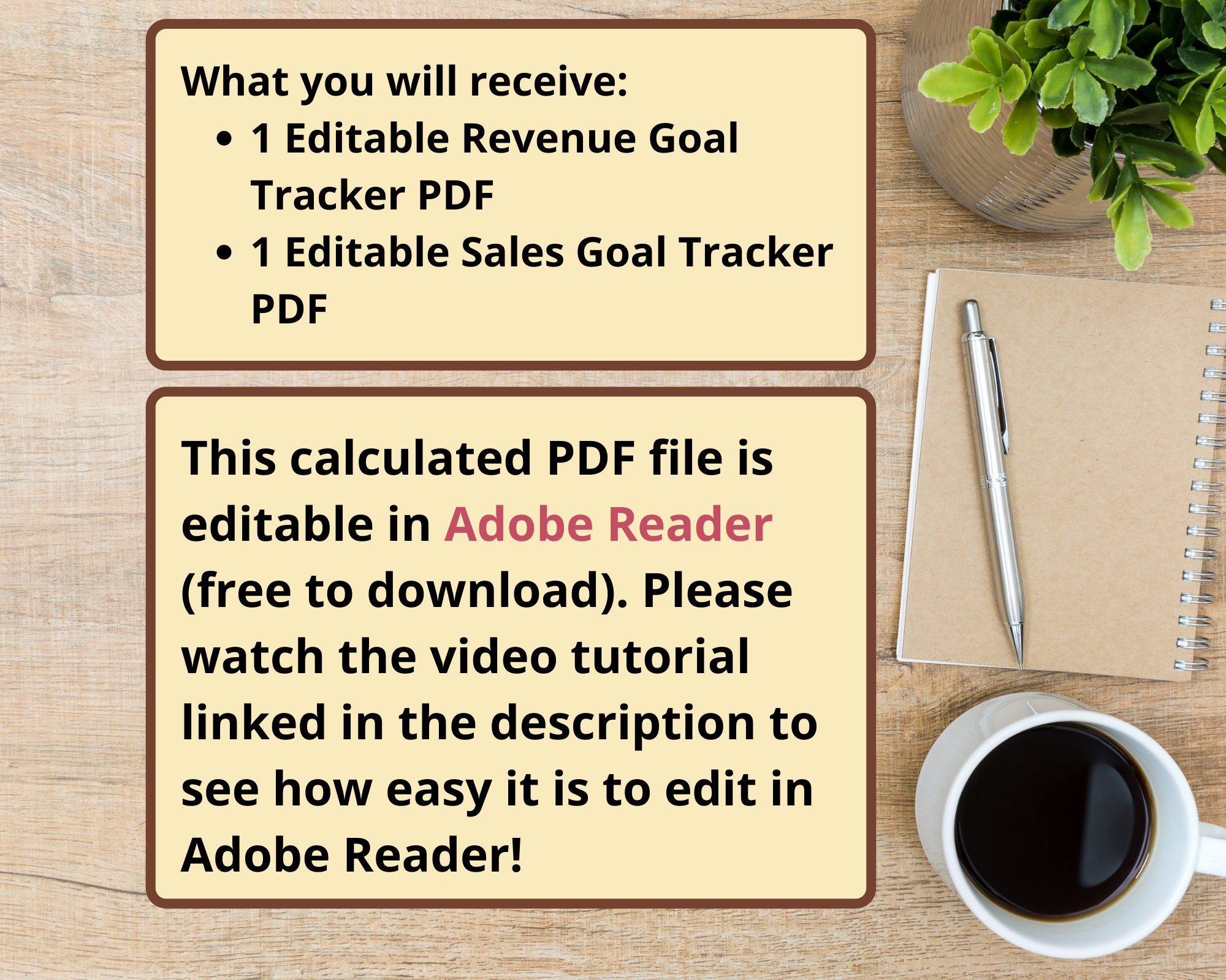 Revenue Goal Tracker Printable Sales Goal Tracker Fillable | Etsy Canada