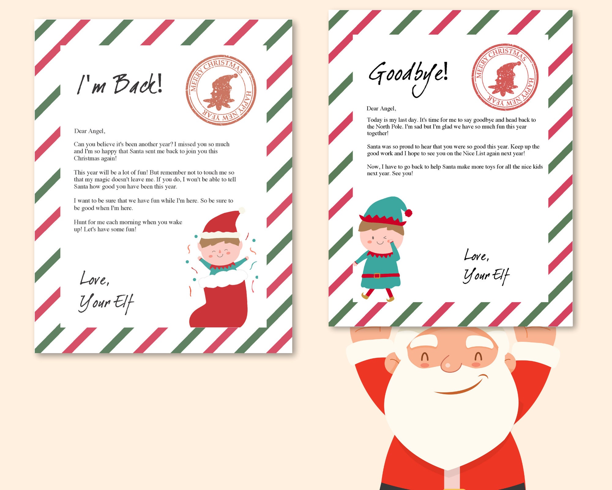 Editable Letter From Winter Elf Personalized Elf Letter - Etsy