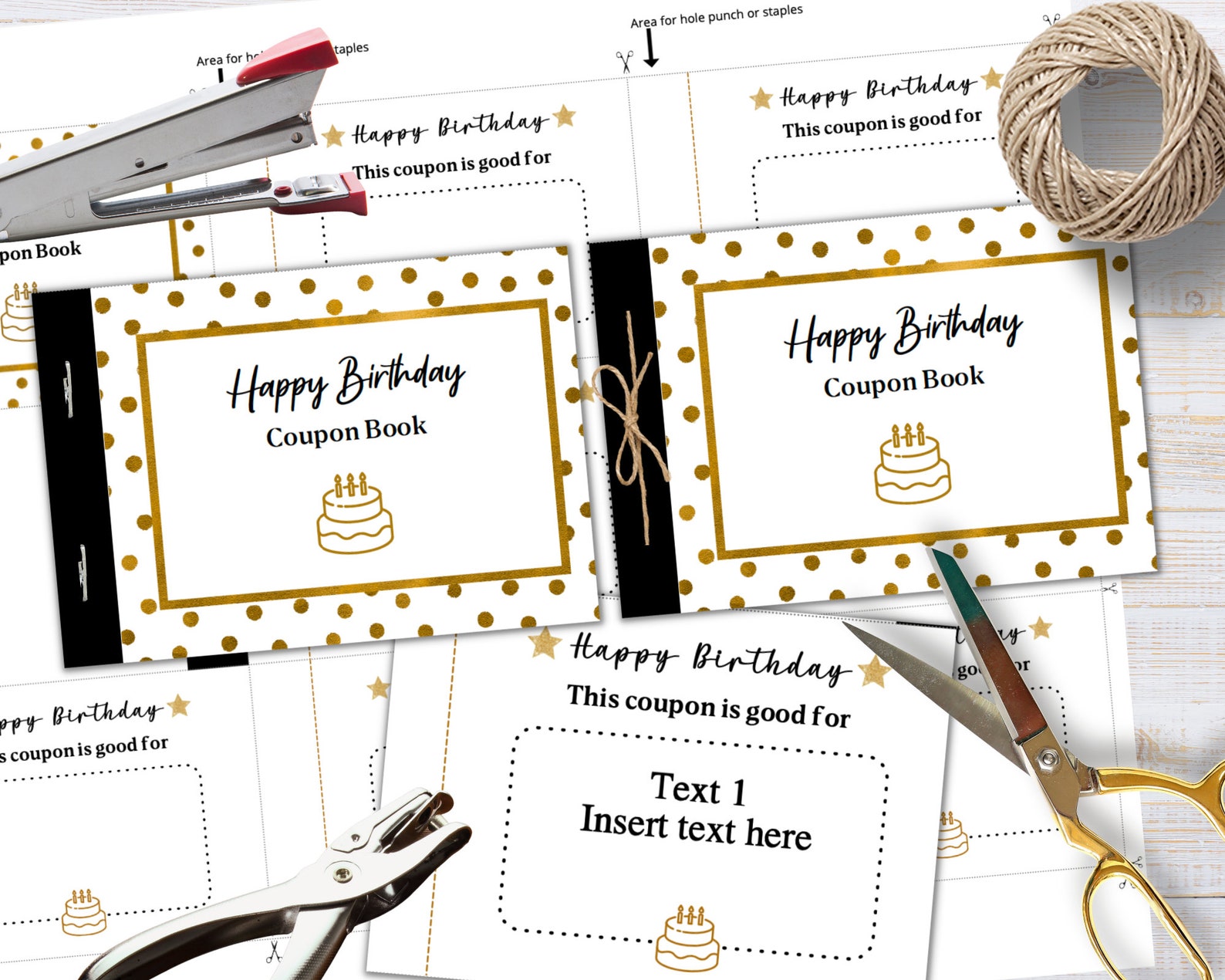 Printable Birthday Coupon Book Template Editable Birthday - Etsy