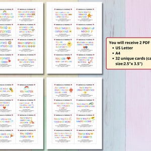 Random Act of Kindness Cards | Printable Act of Kindness Cards | Pay It ...