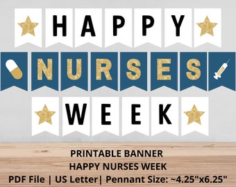 Happy Nurses Week Banner Printable Happy Nurses Week Banner Nurses Week ...