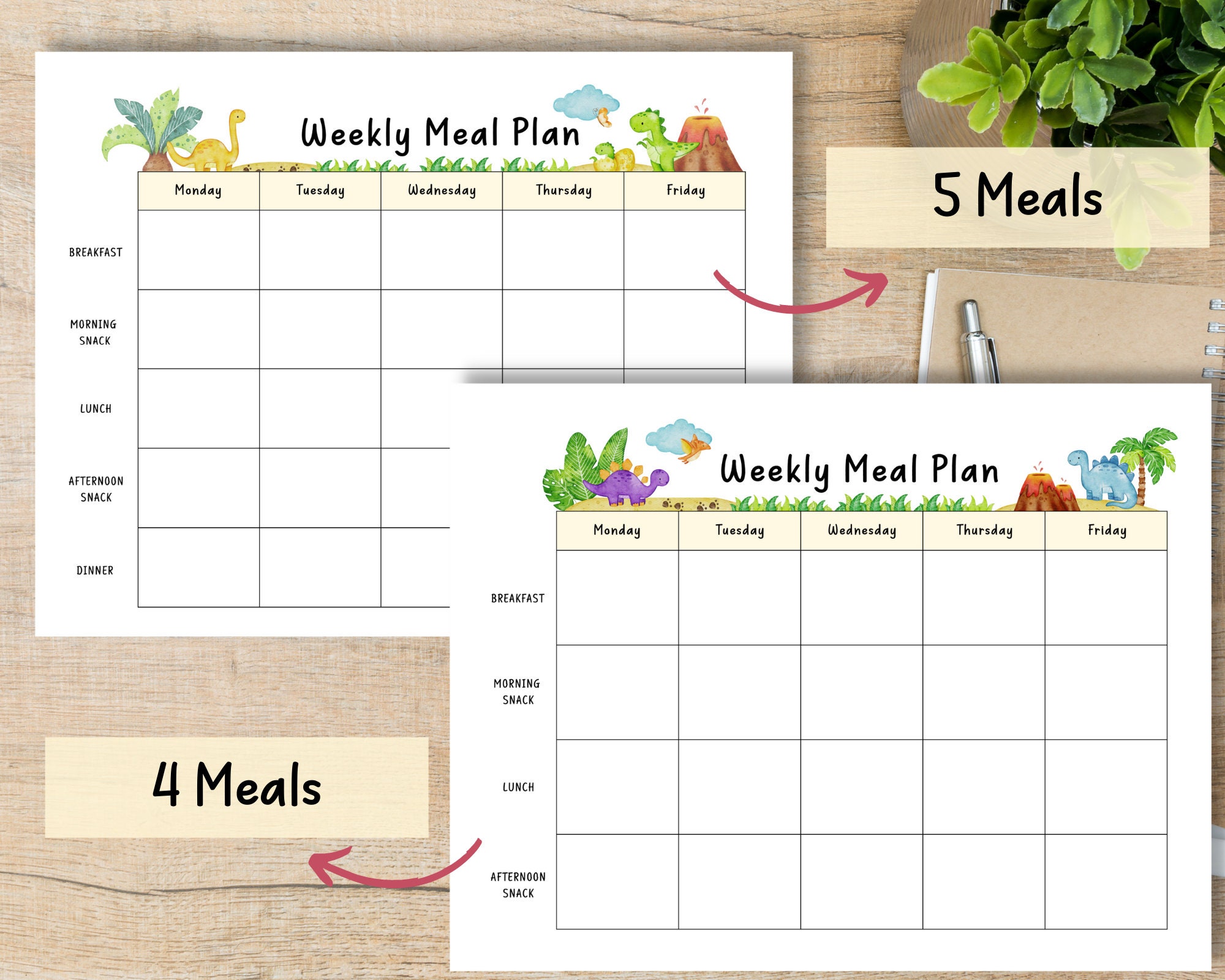 Printable Weekly and Monthly Daycare Meal Plan | Fillable Daycare Menu ...