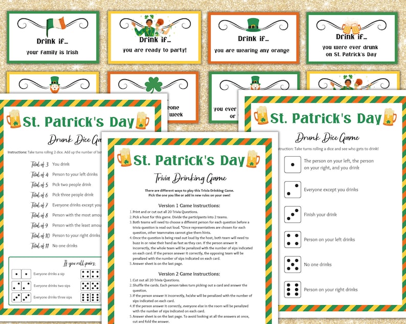 St Patrick's Day Ultimate Party Game Bundle | Printable St Patrick's ...