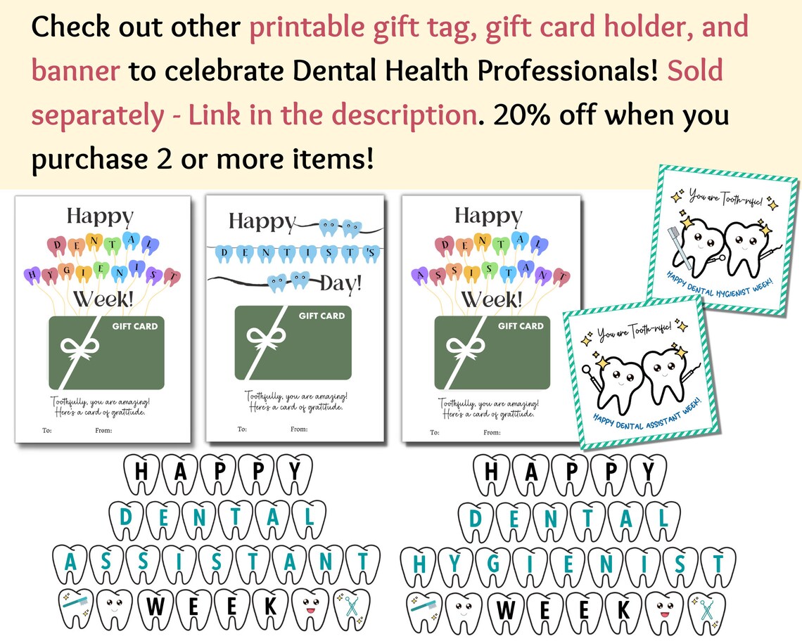 Happy Dental Assistant Week Printable Banner Dental | Etsy