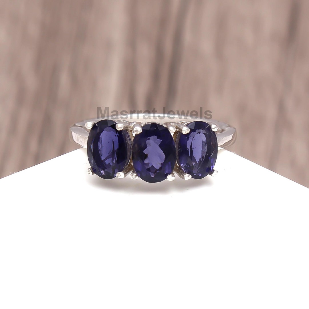 Iolite Ring, Natural Iolite Gemstone Ring, High Quality Gemstone Ring ...