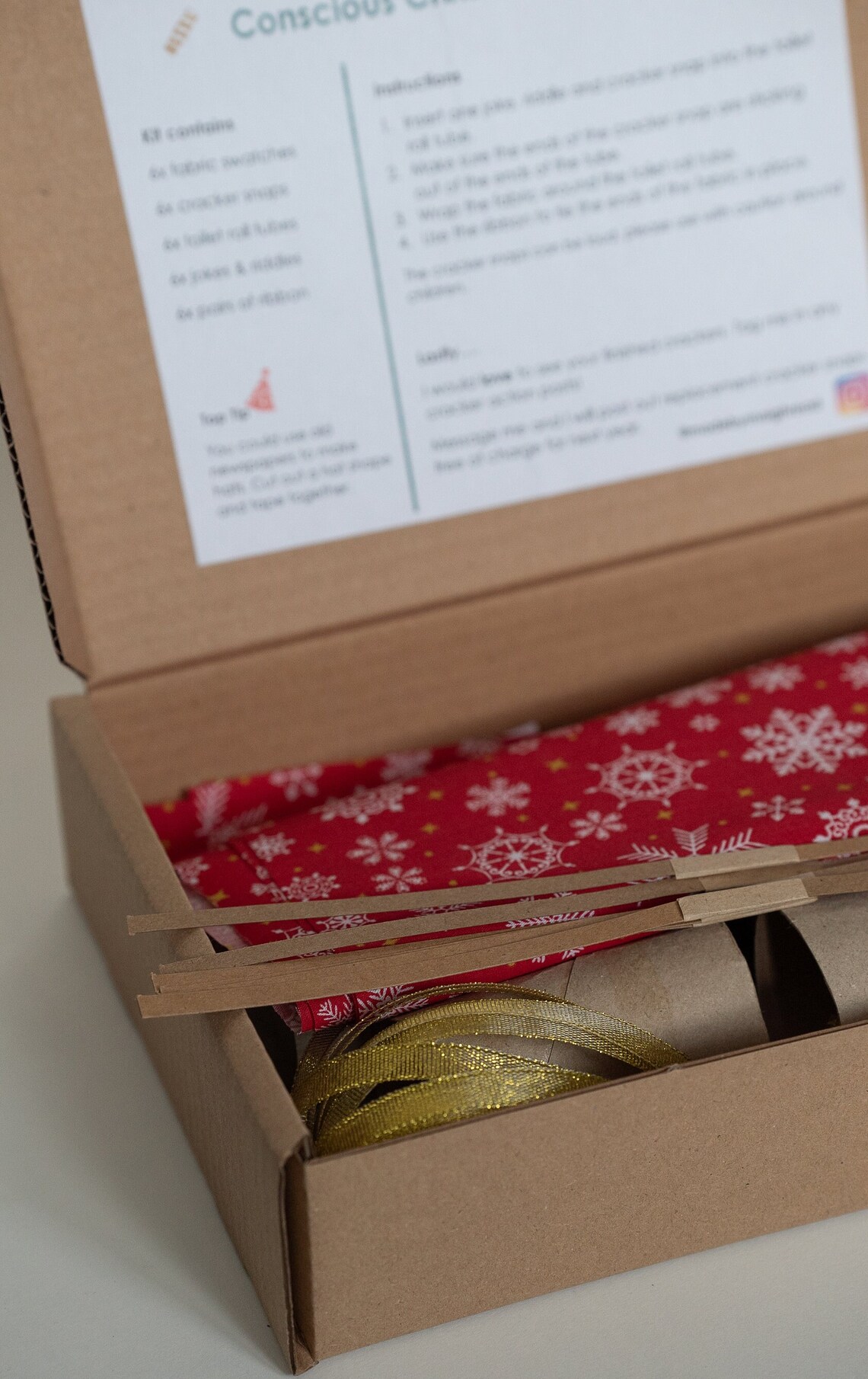 Sustainable Christmas Crackers Kit, Plastic Free, Reuseable, Eco ...