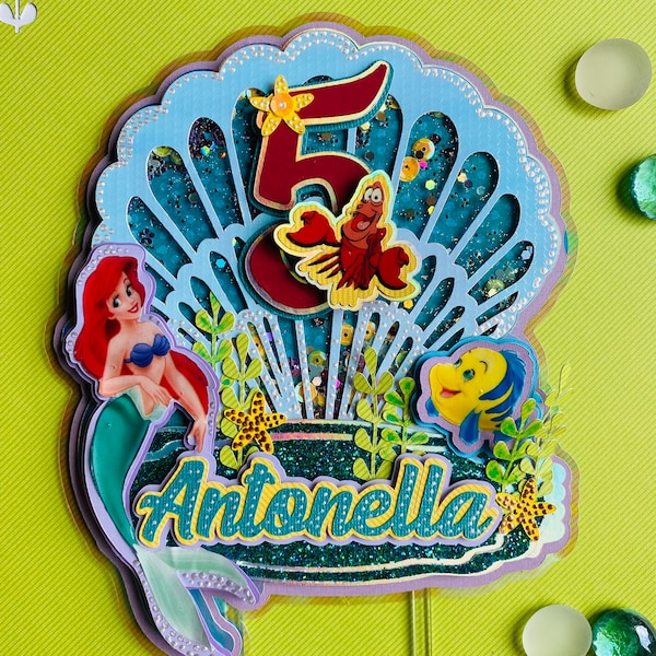 Sirenita Cake Topper - Etsy