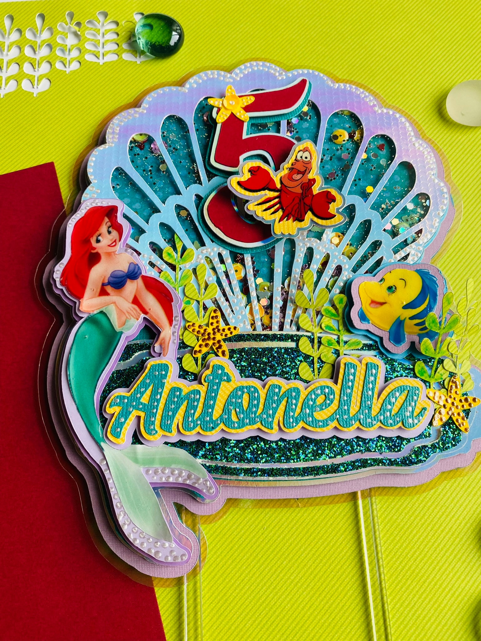 Cake Topper La Sirenita // Mermaid Topper// Party Decor / Fiesta ...