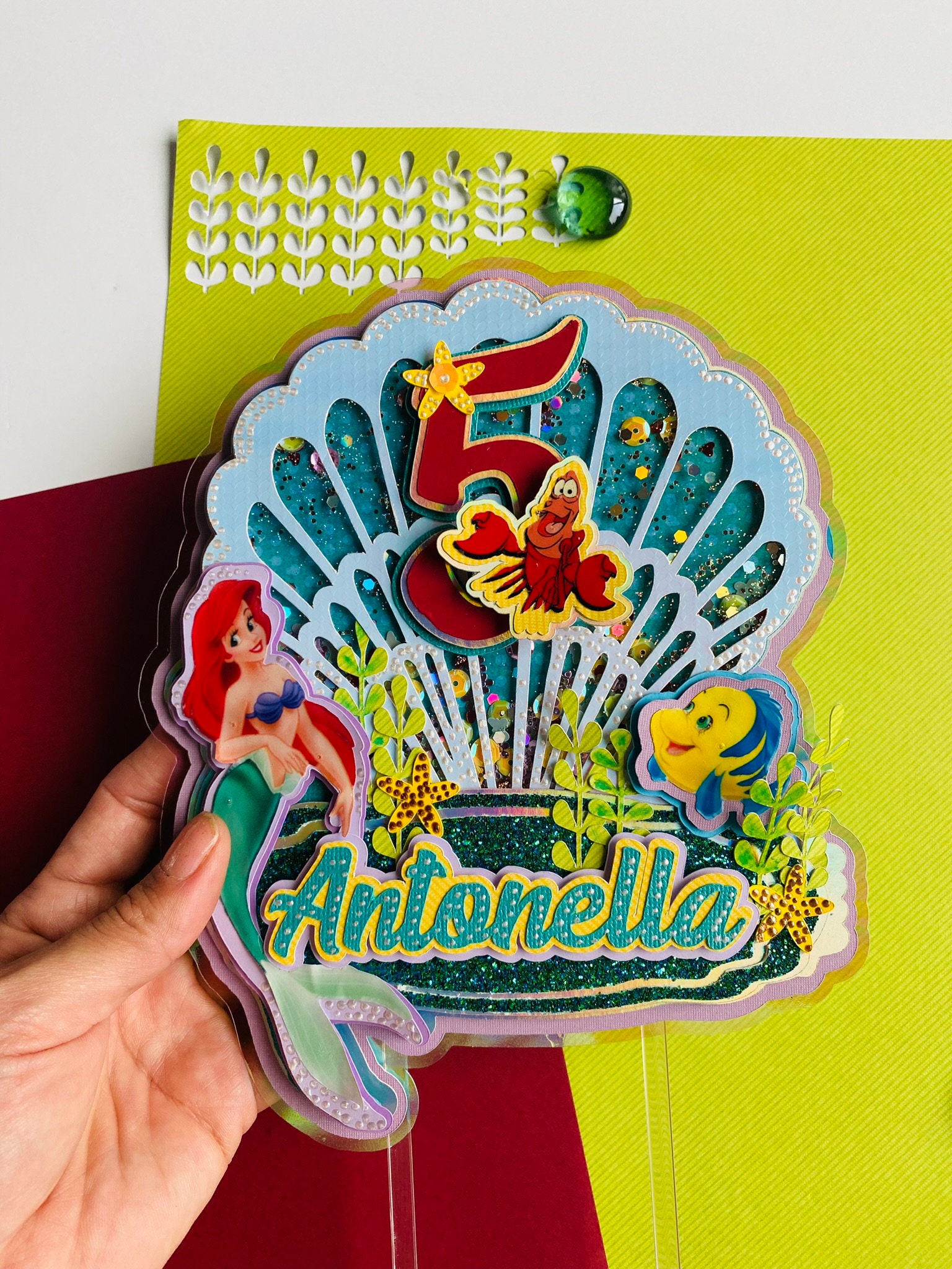 Cake Topper La Sirenita // Mermaid Topper// Party Decor / Fiesta ...