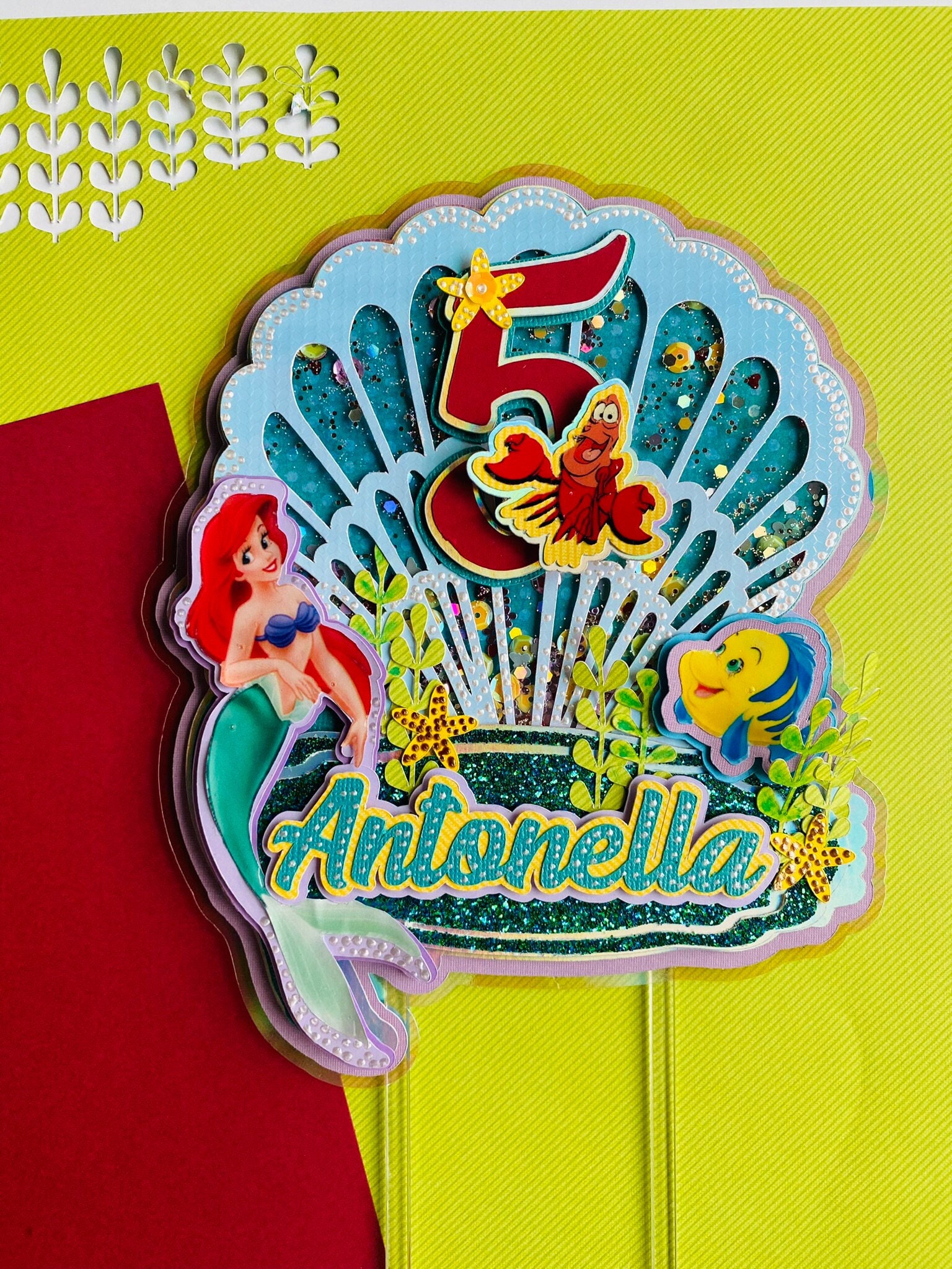 Cake Topper La Sirenita // Mermaid Topper// Party Decor / Fiesta ...