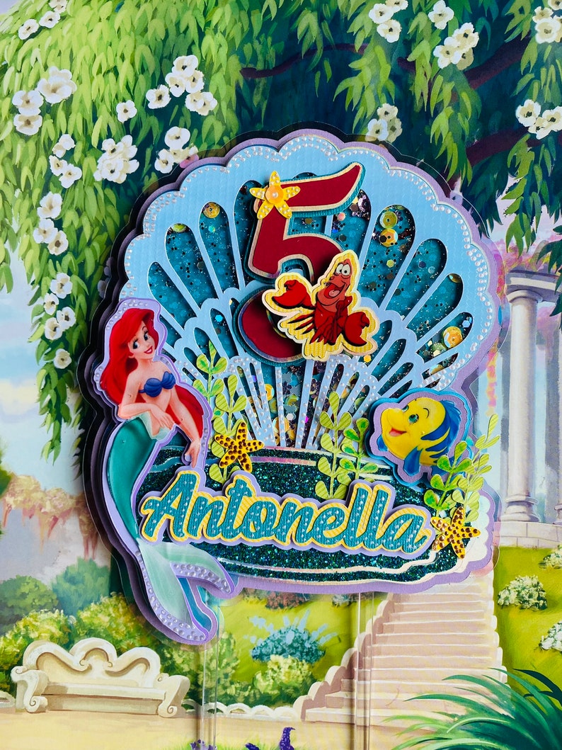 Cake Topper La Sirenita // Mermaid Topper// Party Decor / Fiesta ...