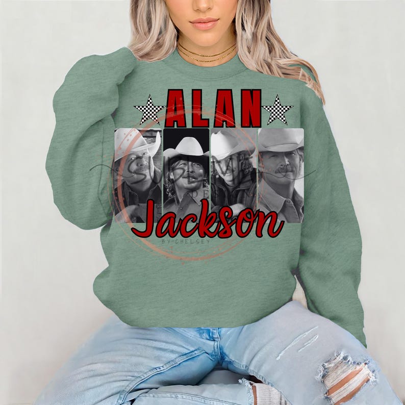 Alan Jackson Png Red Font. - Etsy