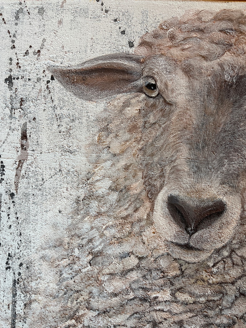 Sheep Painting - Etsy