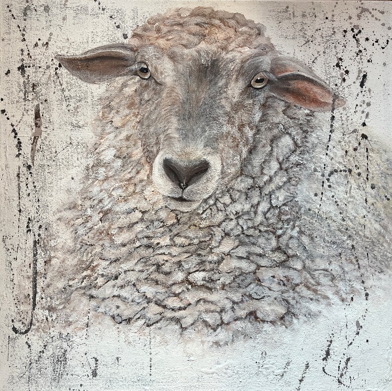 Sheep Painting - Etsy