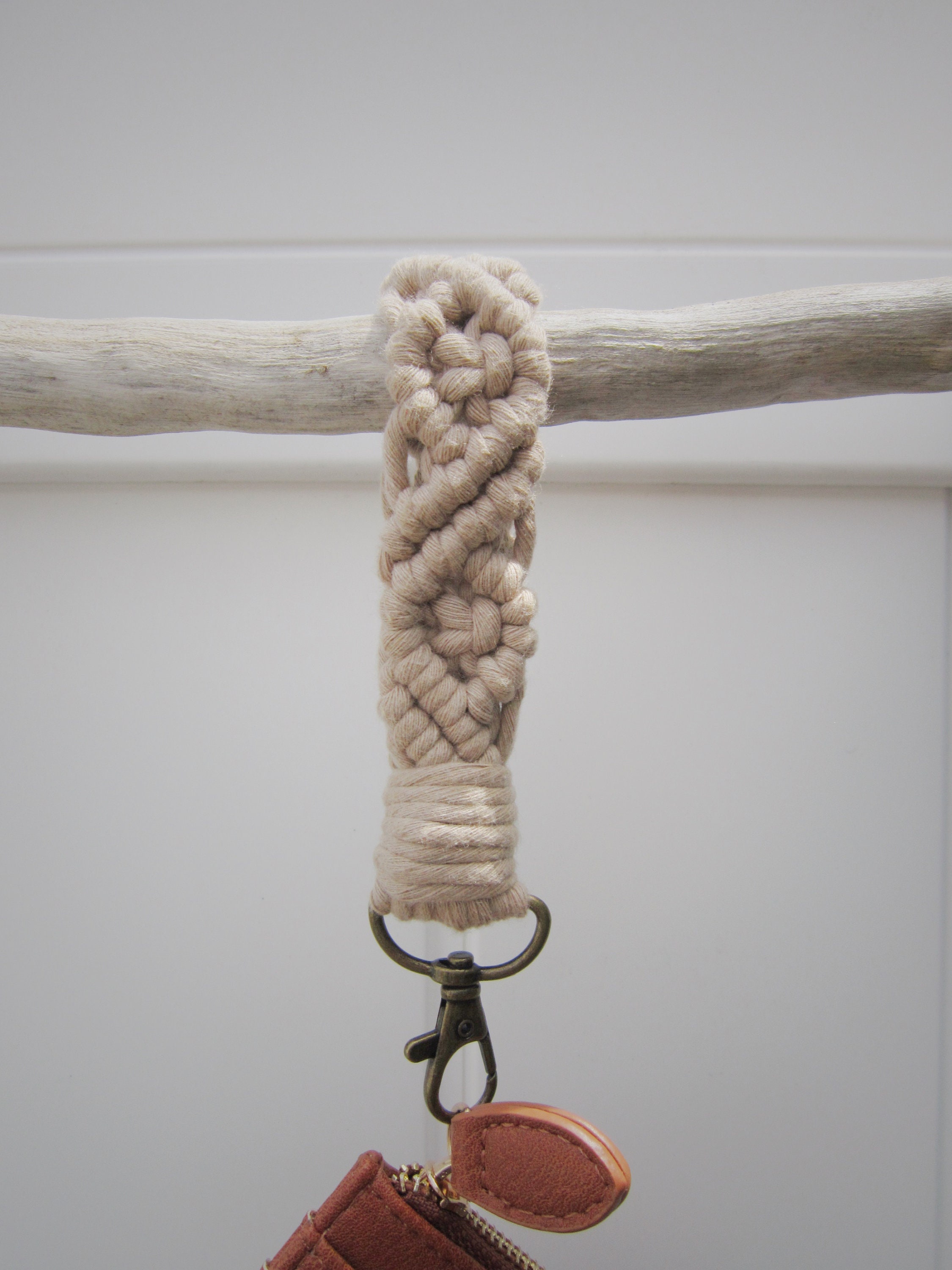 Finger Loop Keychain | Macrame Keychain | Boho Keychain | Bag and ...