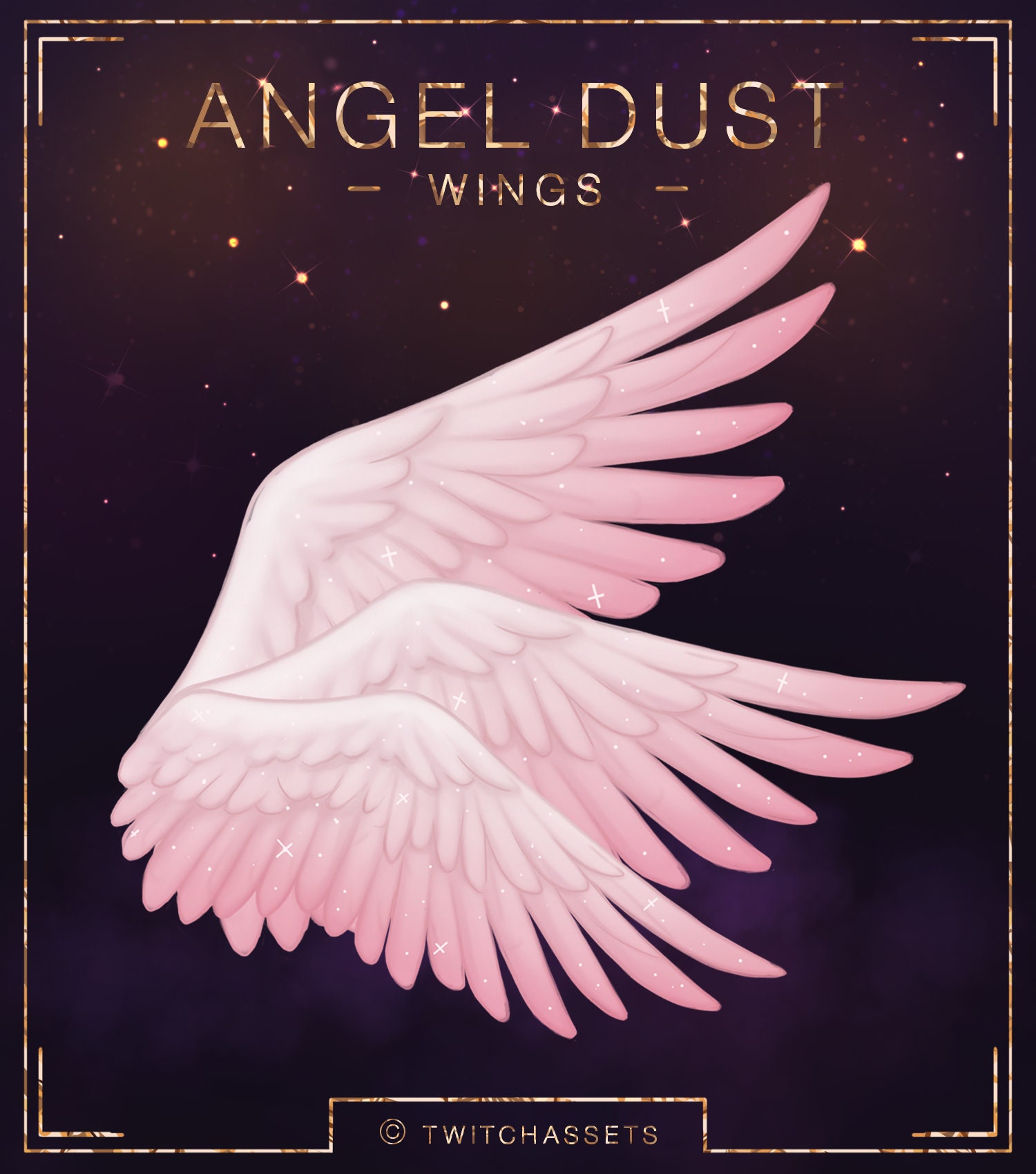 Angel Dust Wings Vtuber Accessory Prop Stars - Etsy Australia