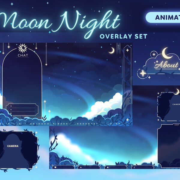 Moon Vtuber Overlay - Etsy