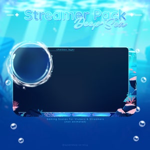 Deep Sea Stream Pack - Ocean Themed Twitch Overlay | Animated Scenes ...