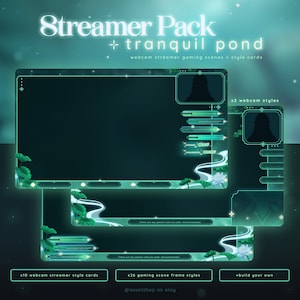 Tranquil Pond Stream Pack - Animated | Aesthetic Blue Green Water ...