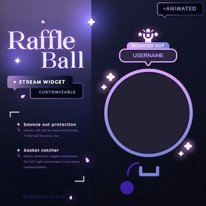 Raffle Ball Widget - Customizable Giveaway Tool Twitch Youtube ...