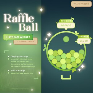 Plant Raffle Ball Widget - Customizable Giveaway Tool Twitch Youtube ...