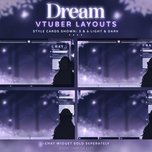 Dream Twitch Streamer Pack - Customizable | Overlay | Purple ...