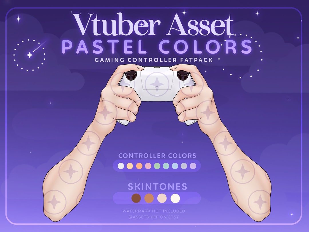 Vtuber Controller Asset Bundle | Pastel | Light | Twitch Streamer Gamer ... Vtuber Controller Asset Bundle | Pastel | Light | Twitch Streamer Gamer ...
