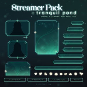 Tranquil Pond Stream Pack - Animated | Aesthetic Blue Green Water ...
