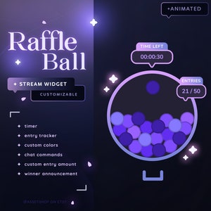 Raffle Ball Widget - Customizable Giveaway Tool Twitch Youtube ...